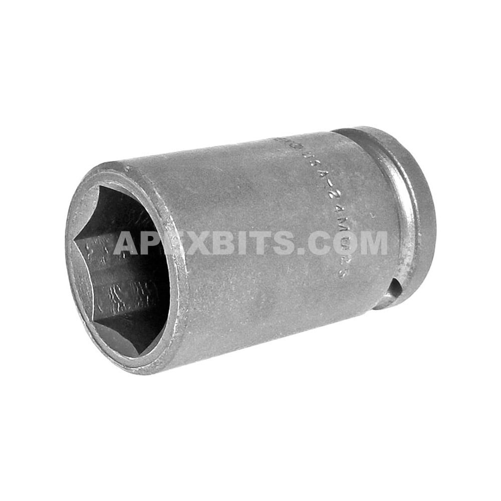 28MM25 Apex 28mm Metric Long Impact Socket, 1/2'' Square Drive - Apex ...